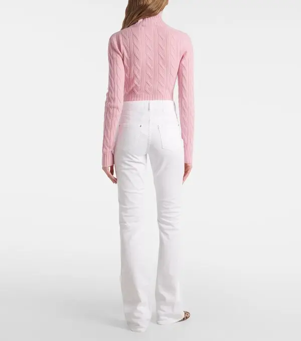Blumarine Chain-detail Bootcut Jeans