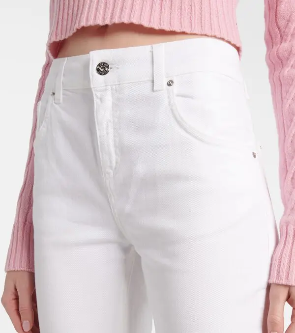 Blumarine Chain-detail Bootcut Jeans