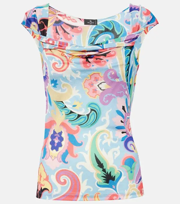Etro Paisley Top - Multicoloured