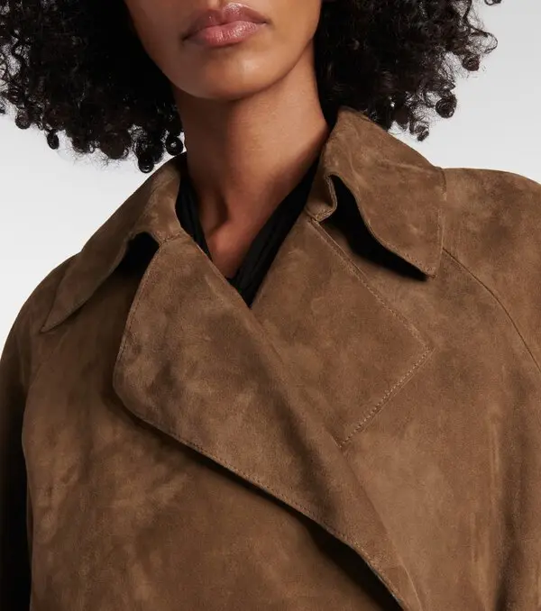 Magda Butrym Suede Wrap Coat