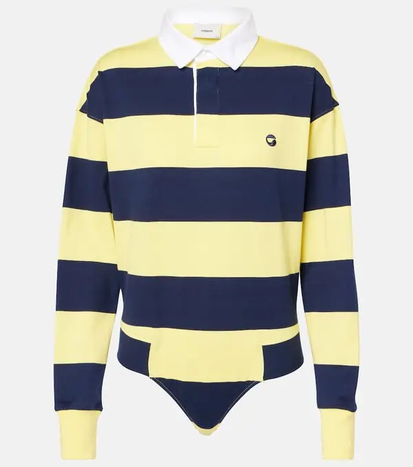 Coperni Striped Cotton Bodysuit