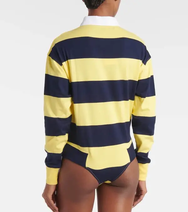 Coperni Striped Cotton Bodysuit