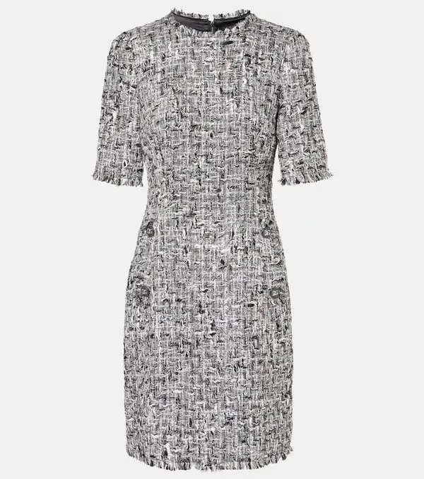 Dolce & Gabbana Dg Tweed Lame Minidress