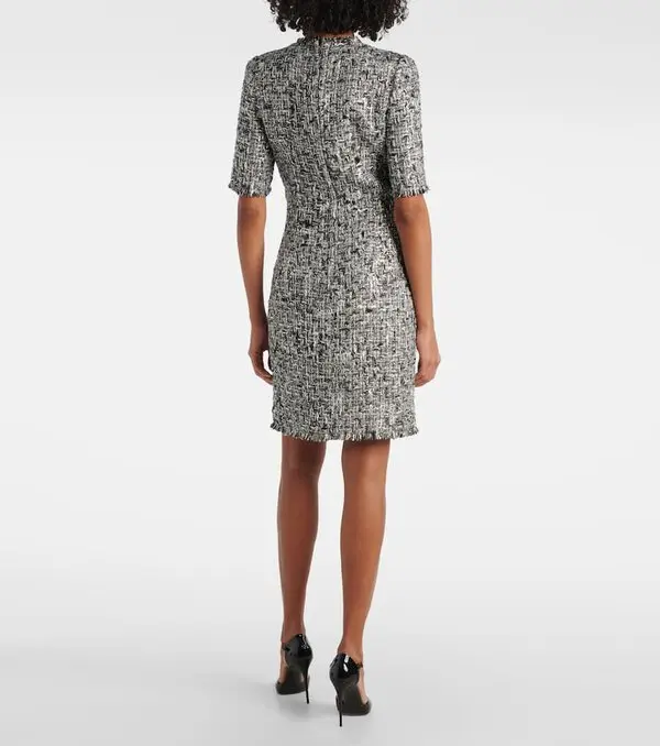 Dolce & Gabbana Dg Tweed Lame Minidress