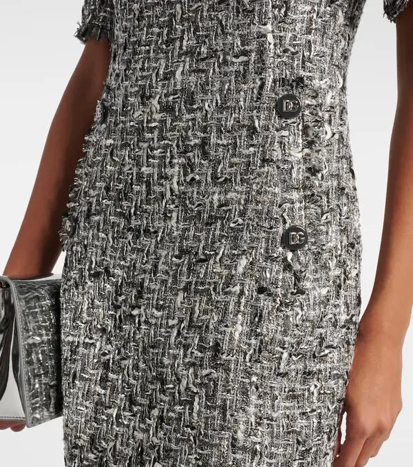 Dolce & Gabbana Dg Tweed Lame Minidress