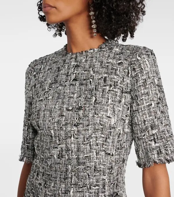 Dolce & Gabbana Dg Tweed Lame Minidress