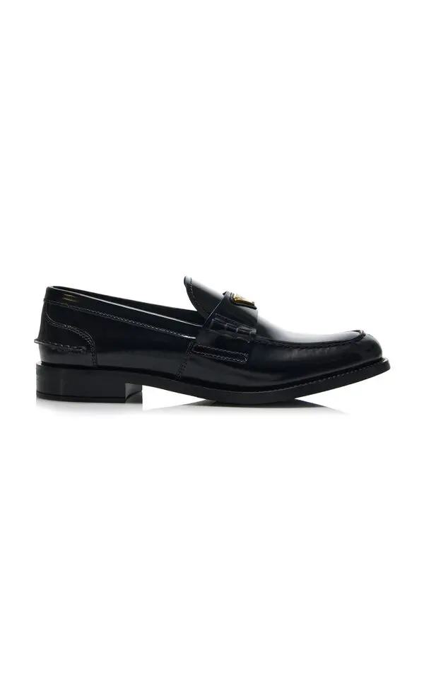 Prada Leather Loafers - Black
