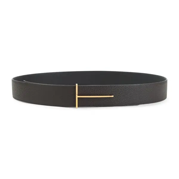 TOM FORD Calf Leather Reversible Belt - Brown