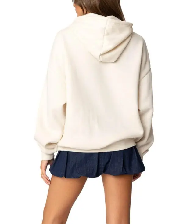 EDIKTED 98 Oversized Hoodie - Cream