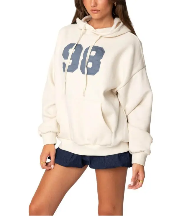 EDIKTED 98 Oversized Hoodie - Cream