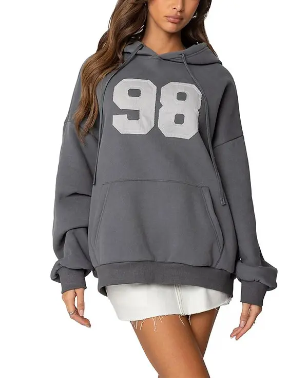 EDIKTED 98 Oversized Hoodie - Gray