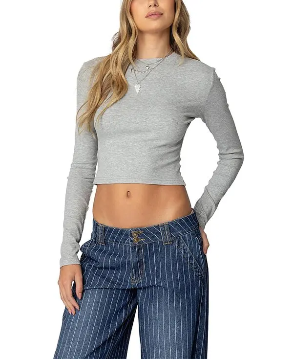 EDIKTED Mikayla Ribbed Knit Top