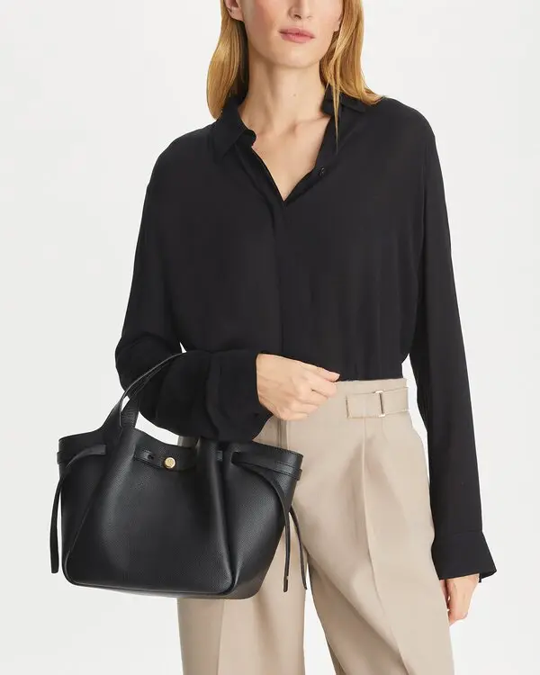 Tory Burch Small Romy Satchel - Black