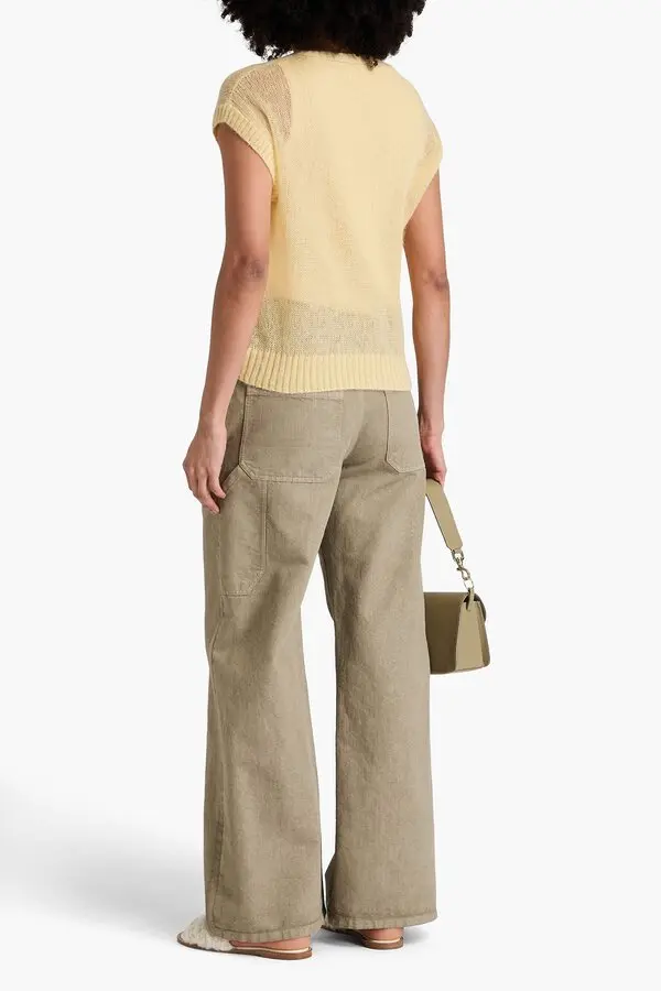 Brunello Cucinelli Bead-embellished Mohair-blend Top
