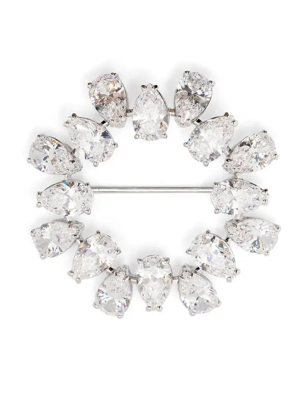 SWAROVSKI Matrix Brooch - Silver