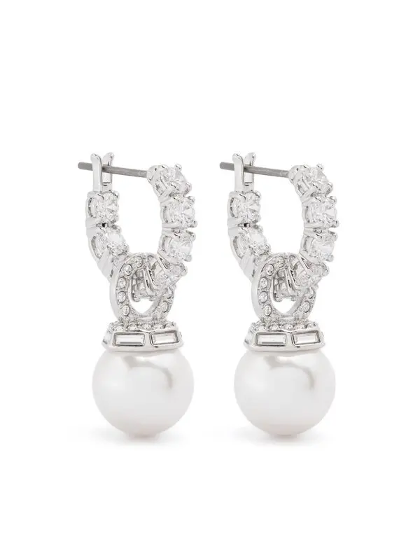 SWAROVSKI Matrix Drop Earrings - Silver