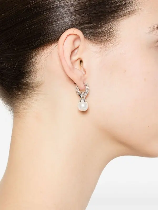 SWAROVSKI Matrix Drop Earrings - Silver