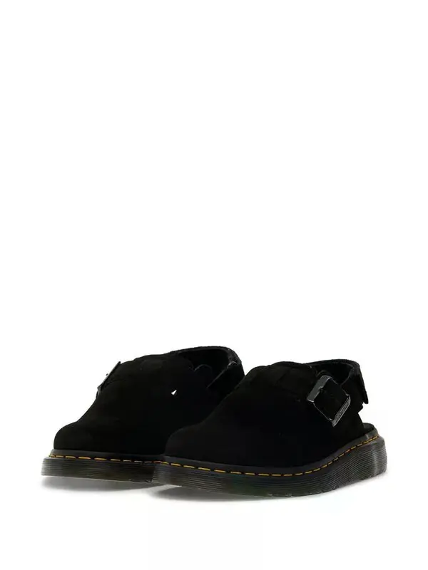 Dr. Martens Buckle Slingback Slippers - Black