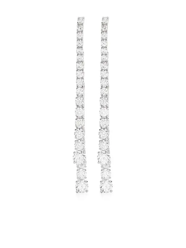 SWAROVSKI Matrix Drop Earrings - Silver