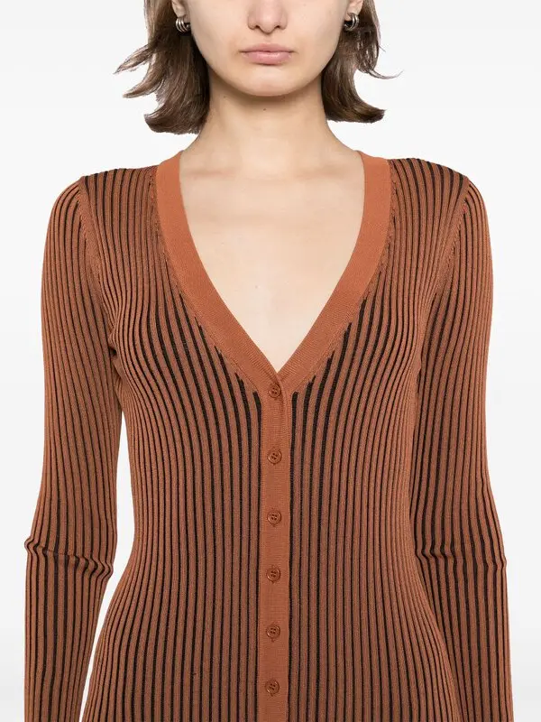 Staud Shoko Knitted Dress - Brown