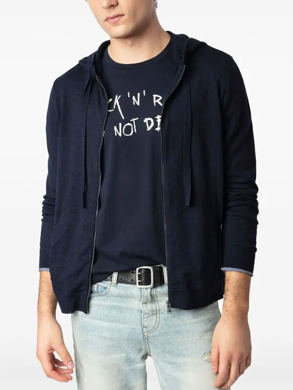 Zadig&Voltaire Clash Zip-up Hoodie - Blue