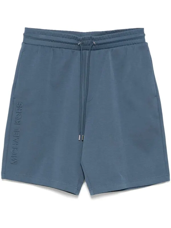 Michael Kors Logo-embossed Shorts - Blue