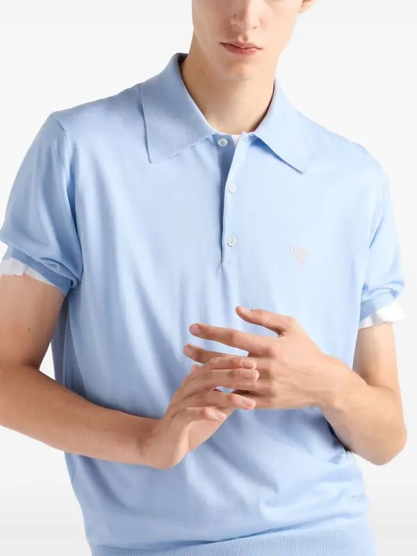Prada Fine Wool Polo Shirt