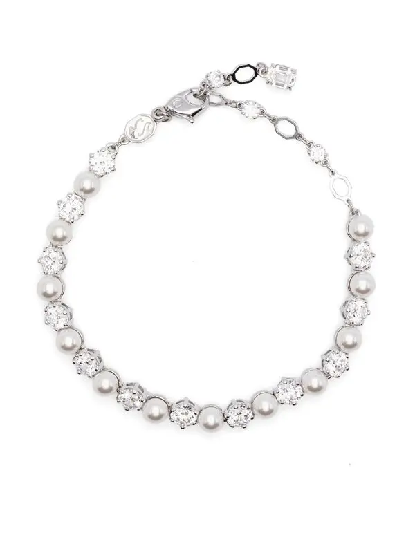 Swarovski Matrix Tennis Bracelet Silver Editorialist