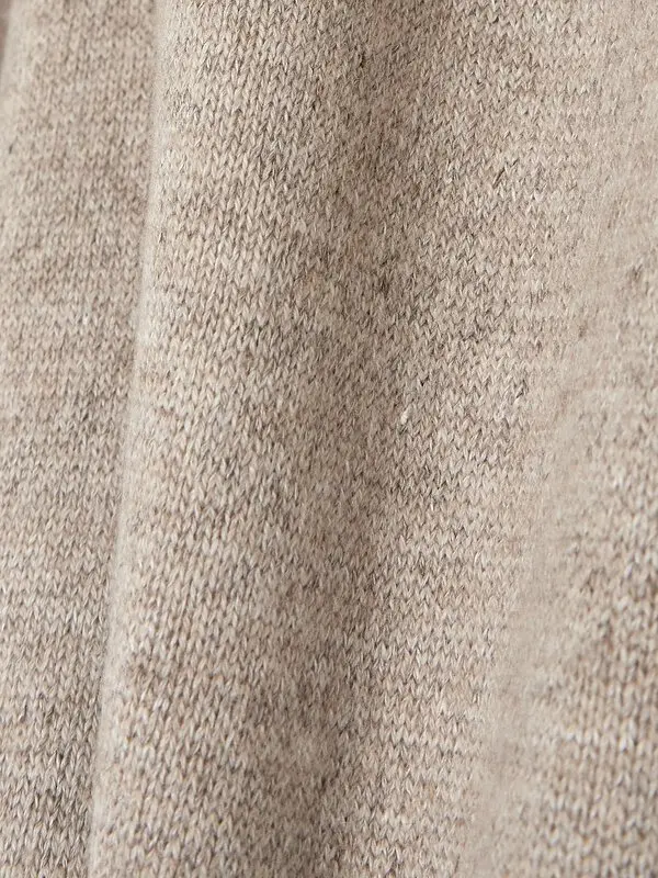 Loro Piana Linen And Cashmere-blend Tapered Pants - Neutrals