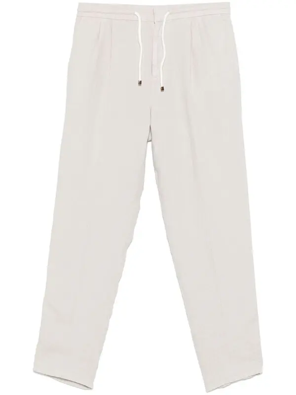 Brunello Cucinelli Linen Trousers - Neutrals