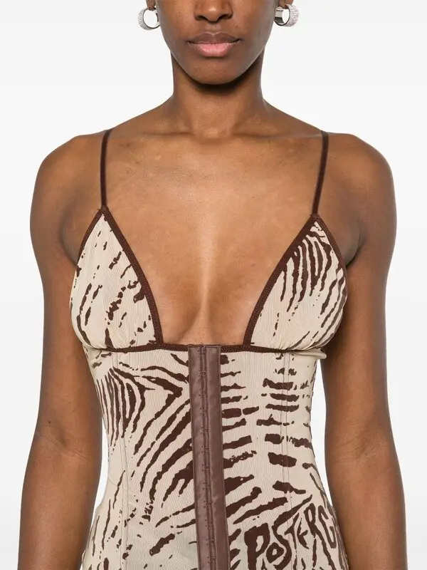doll dress beige zebra print POSTER GIRL main image 1