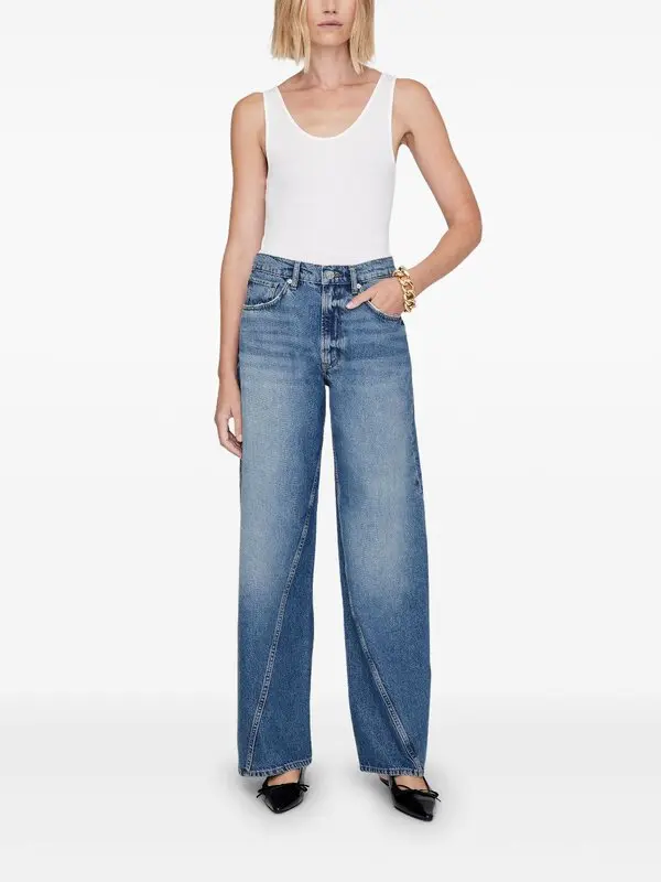 ANINE BING Brie Wide-leg Jeans