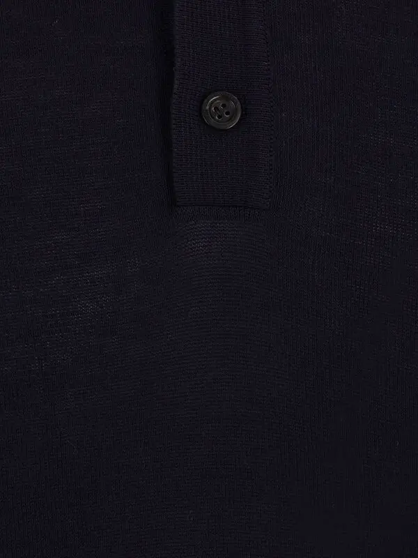 ROBERTO COLLINA Cotton Polo Shirt - Blue
