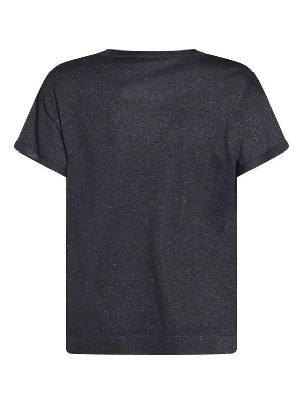 Brunello Cucinelli Lurex T-shirt - Blue