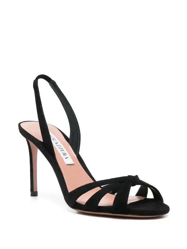 AQUAZZURA 85mm Tati Sandals - Black