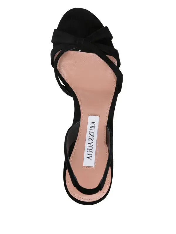 AQUAZZURA 85mm Tati Sandals - Black