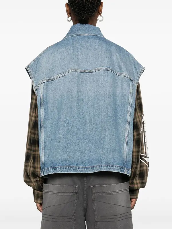 HAIKURE Denim Gilet - Blue