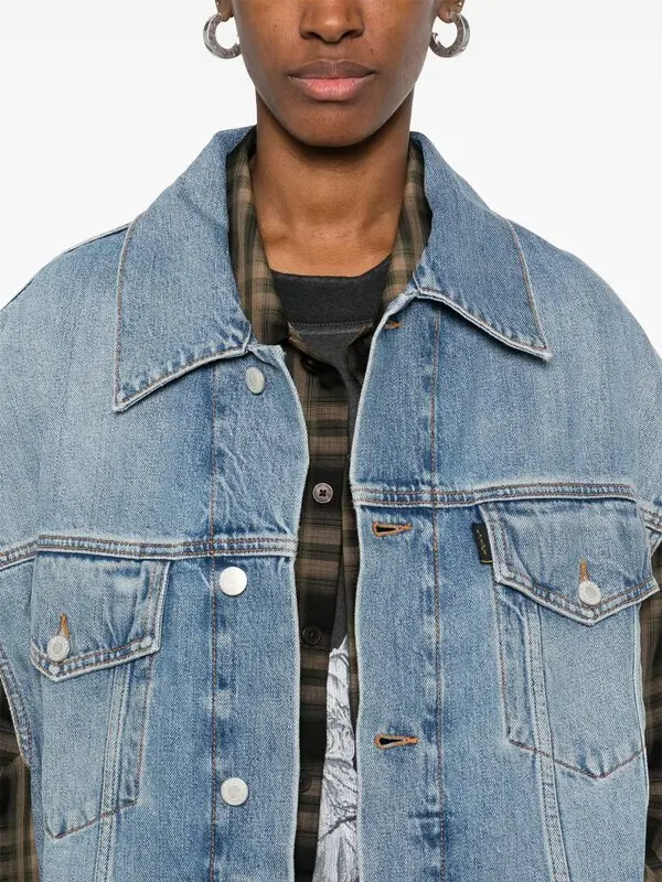 HAIKURE Denim Gilet - Blue