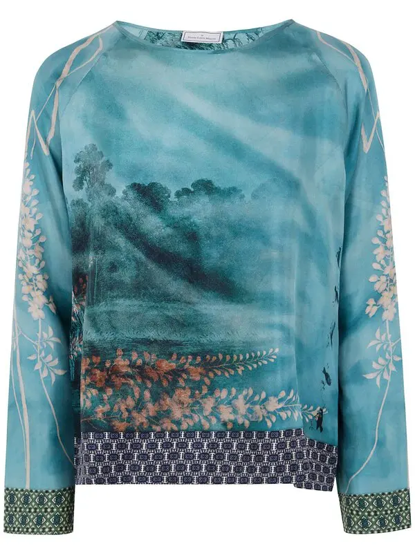 PIERRE-LOUIS MASCIA Aloe Blouse - Blue