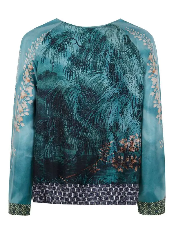 PIERRE-LOUIS MASCIA Aloe Blouse - Blue