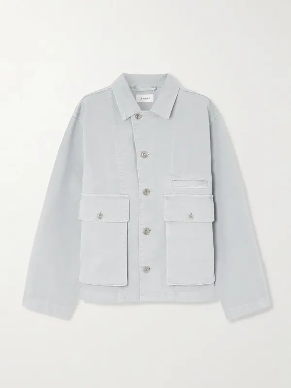 LEMAIRE Oversized Denim Chore Jacket - Blue