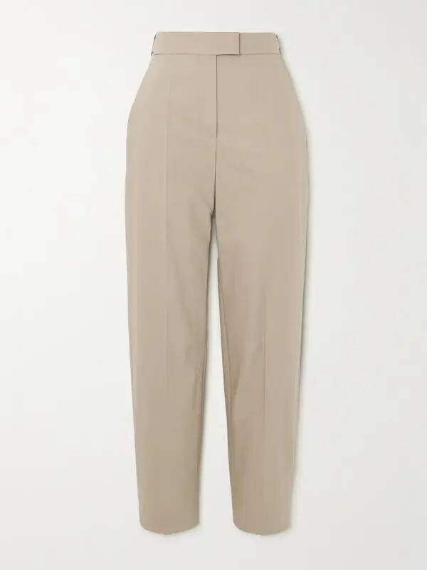 Brunello Cucinelli Cotton-blend Twill Tapered Pants