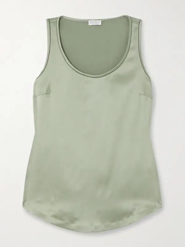 Brunello Cucinelli Bead-embellished Tank