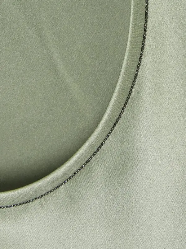 Brunello Cucinelli Bead-embellished Tank