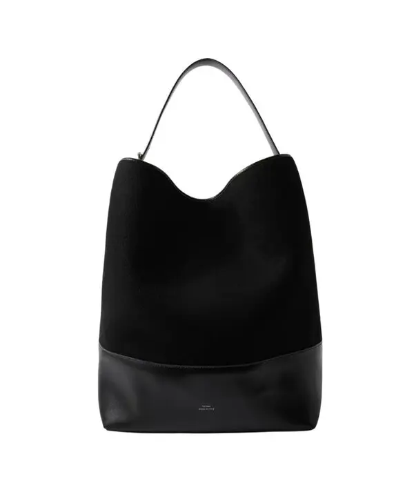 TOTÊME - TOTEME Leather-Trimmed Suede Tote