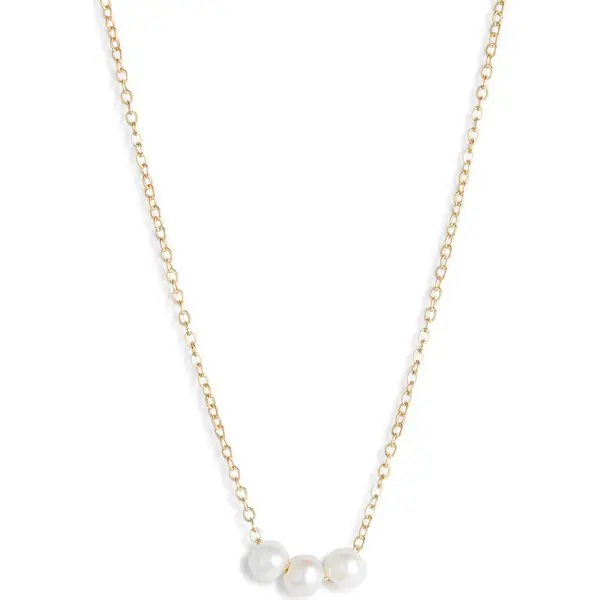 SET & STONES Caroline Genuine Freshwater Pearl Necklace - Gold