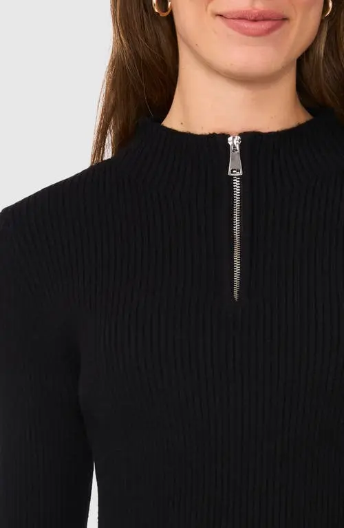 Halogen Rib Quarter Zip Sweater