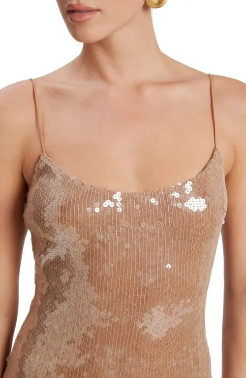 Bardot Ramira Sequin Cocktail Midi Dress