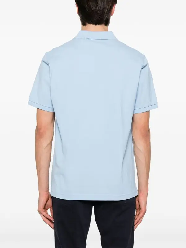 Gant Shield-motif Short-sleeve Polo Shirt - Blue