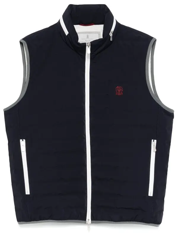 Brunello Cucinelli Padded Gilet - Blue